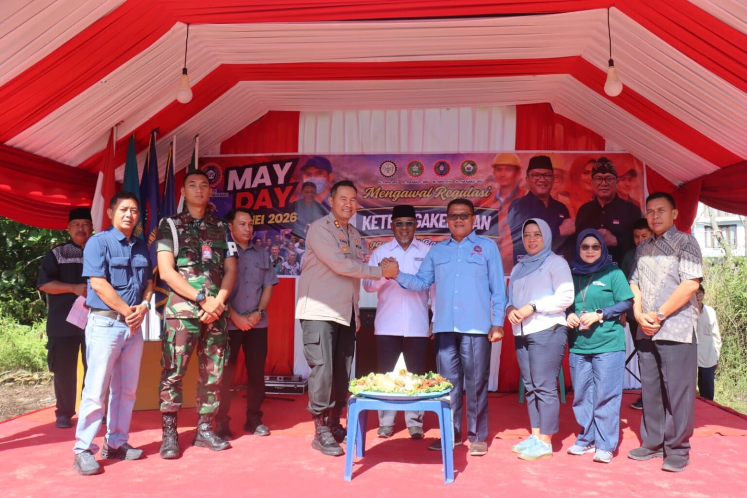 Peringati May Day 2026, KSPSI Kobar Gelar Doa Bersama Forkopimda dan ...